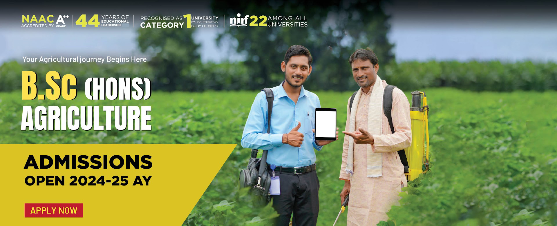 KL Deemed to be University - bsc Agriculture Admissions